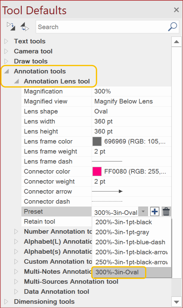 Adding Lens Annotations